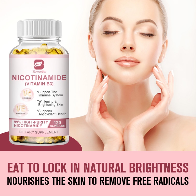 Beworths Nicotinamide Whitening Capsule With Vitamin B3 Antioxidant