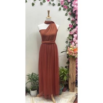 infinity dress with tulle overlay adult size.. | Shopee Philippines