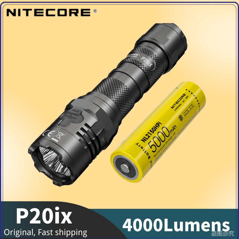 Nitecore P20ix Flashlight Super Bright 4000 Lumens Rechargeable with ...