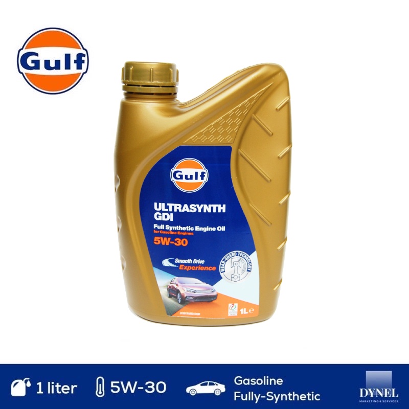 Gulf Ultrasynth GDI 5W30 Fully-Synthetic Gas Engine Oil 1L | Shopee ...