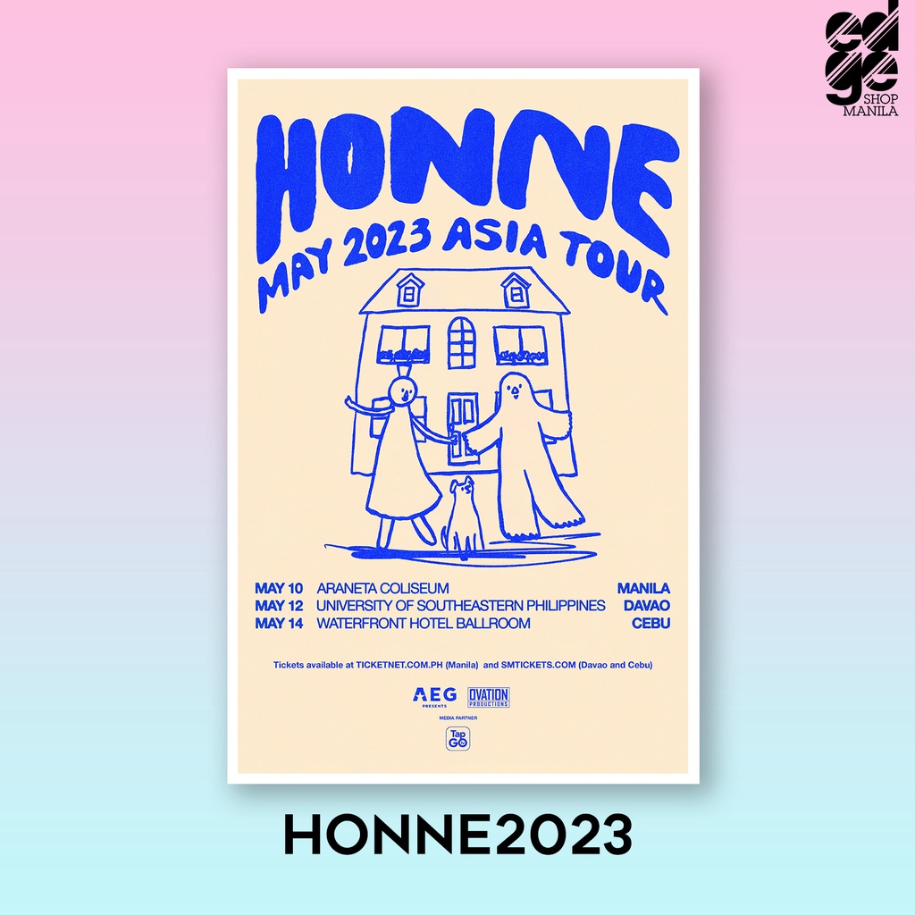 HONNE IN MANILA Concert Posters ( 305mm x 470mm ) | Shopee Philippines