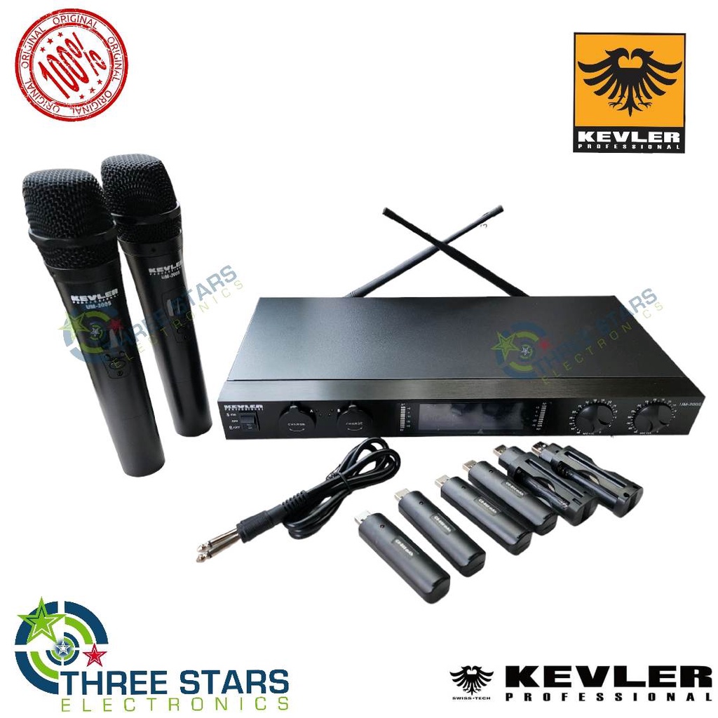 Original Kevler Professional UM-200S Dual UHF Professional Wireless ...
