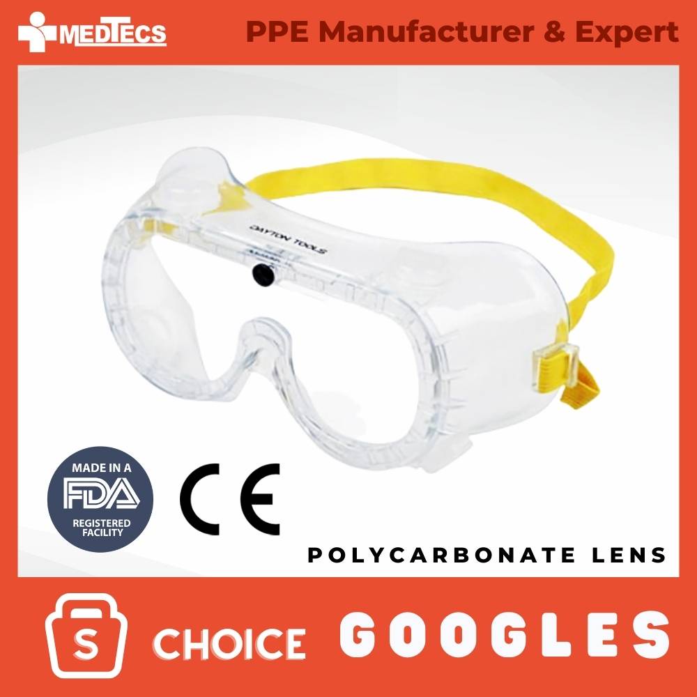 Medtecs Waterproof Safety Goggles - Stay Protected with certified to ...