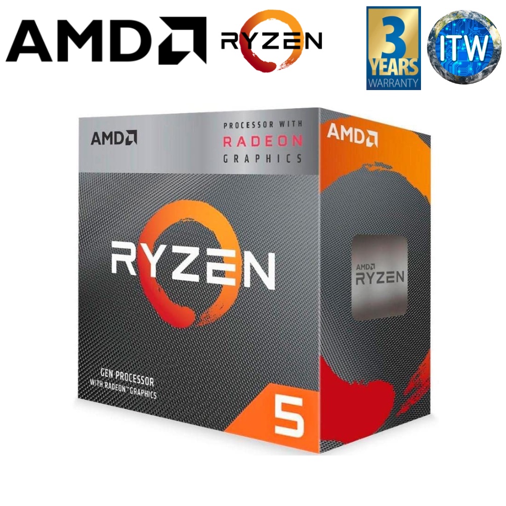 AMD Ryzen 5 4600G 6-Cores, 12-Threads Desktop Processor | Shopee ...
