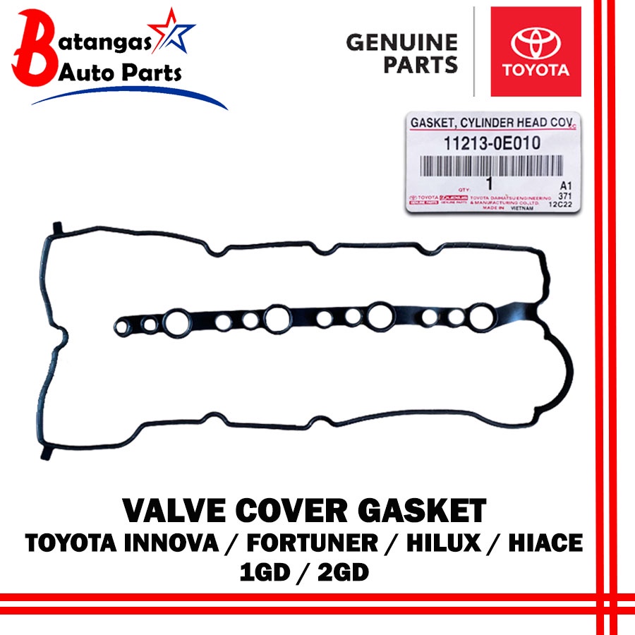 GENUINE VALVE COVER GASKET TOYOTA INNOVA / FORTUNER / HILUX / HIACE 1GD ...