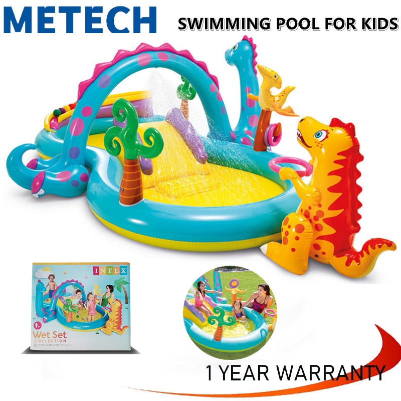 METECH Intex 57444 Inflatable Swimming Pool for Kids / Dino Land ...