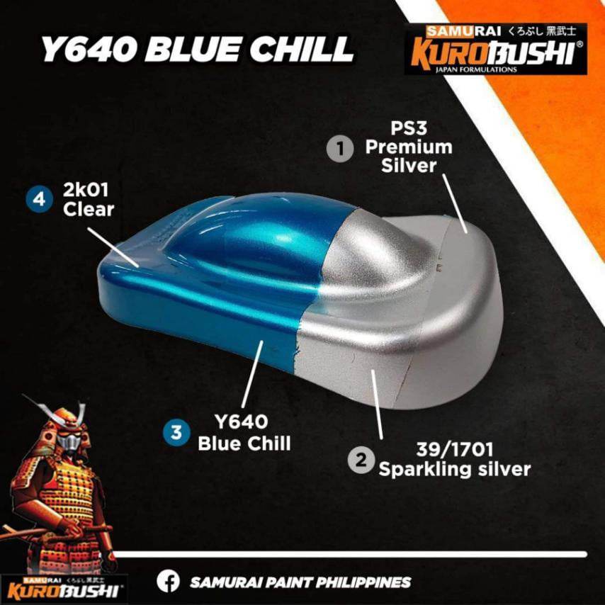 SAMURAI Y640 Yamaha Blue Chill Paint 400ml | Shopee Philippines