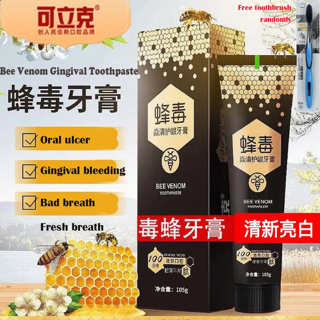 100% Original Klick Bee Venom Gingival Toothpaste Whitening Bad Breath ...