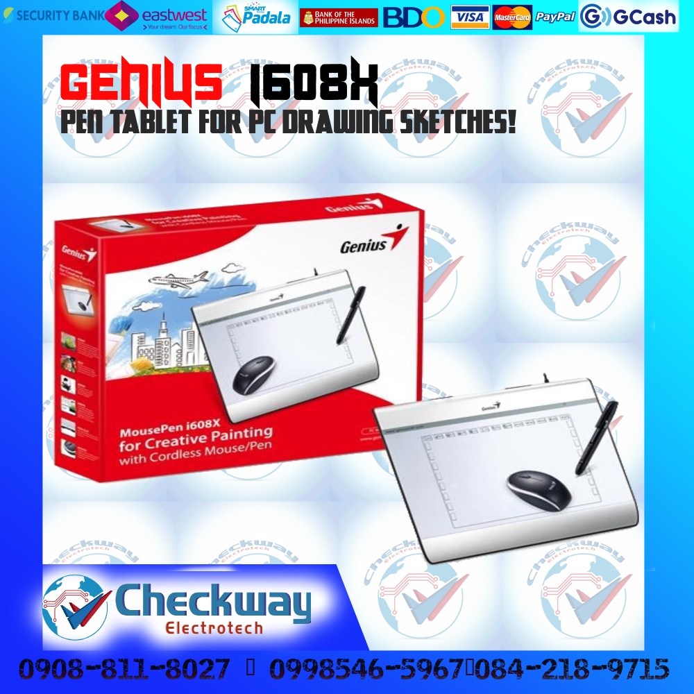 Genius Mouse Pen i608X Pen Drawing tablet | Shopee Philippines