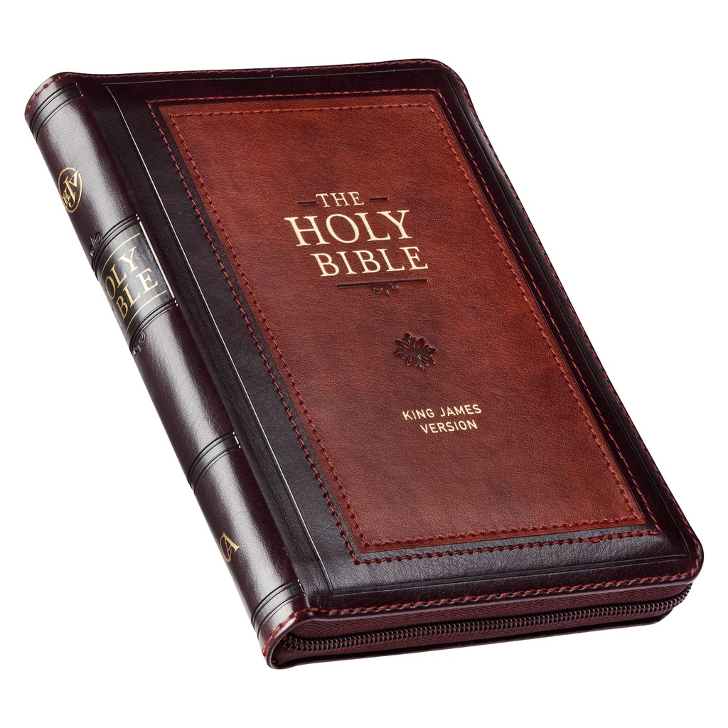 KJV172 - King James Version (KJV) - Compact Zipper Closure Burgundy ...