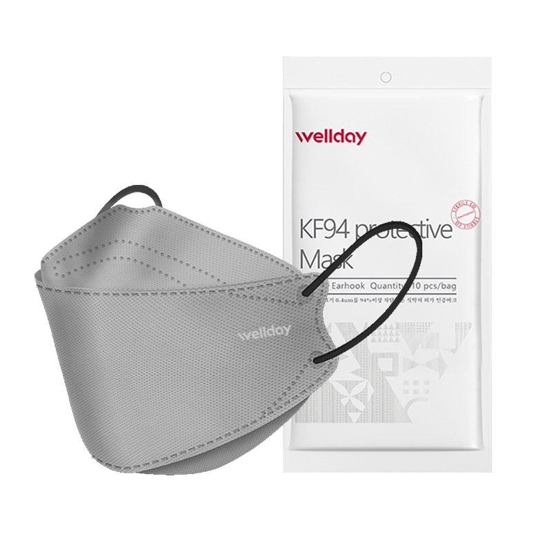 Wellday KF94 Mask 50Pcs 4PLY 3D FaceMask Korean K94 Adult Mask FDA ...