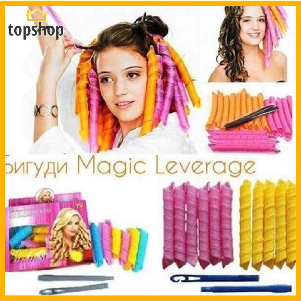 TOPSHOP Magic Leverag Hair Curler Set (18pcs set) Hair | Shopee Philippines