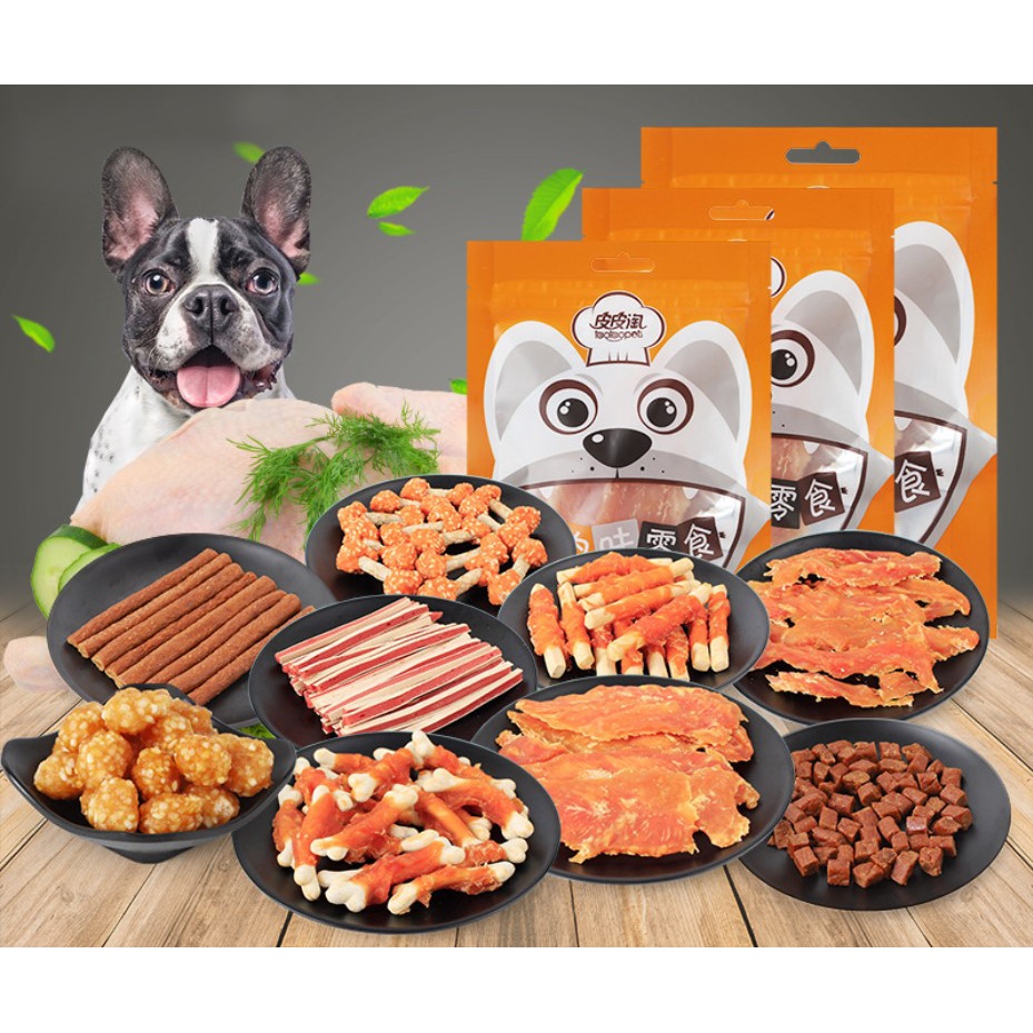 All Natural Pet Dog Food Snack Meat Jerky Treats 100g | Shopee Philippines
