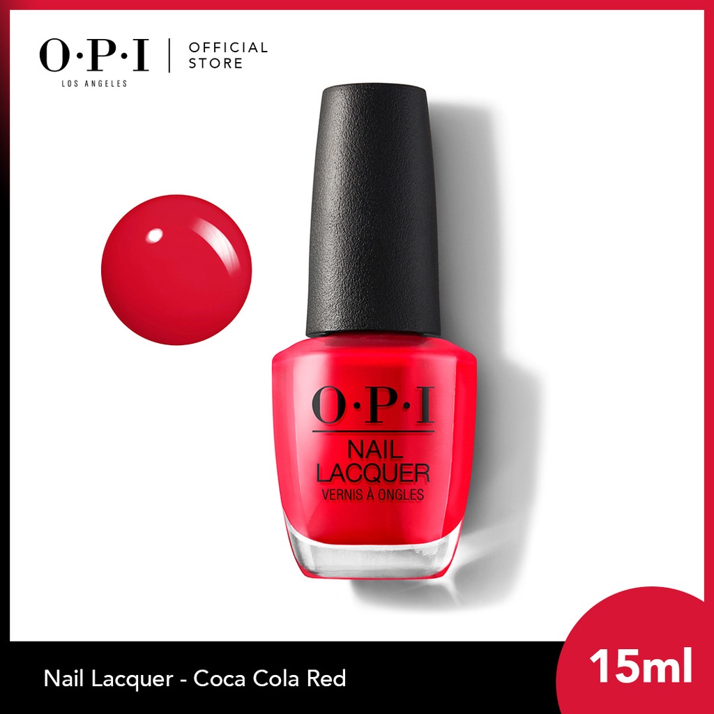 O.P.I. Nail Lacquer Coca Cola Red 15ml | Shopee Philippines