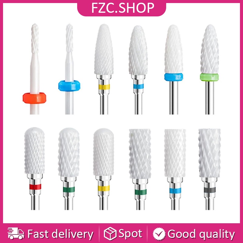 Ceramics Nail Drill Bits Grinding Head , Cuticle Nail Drill Bit ...