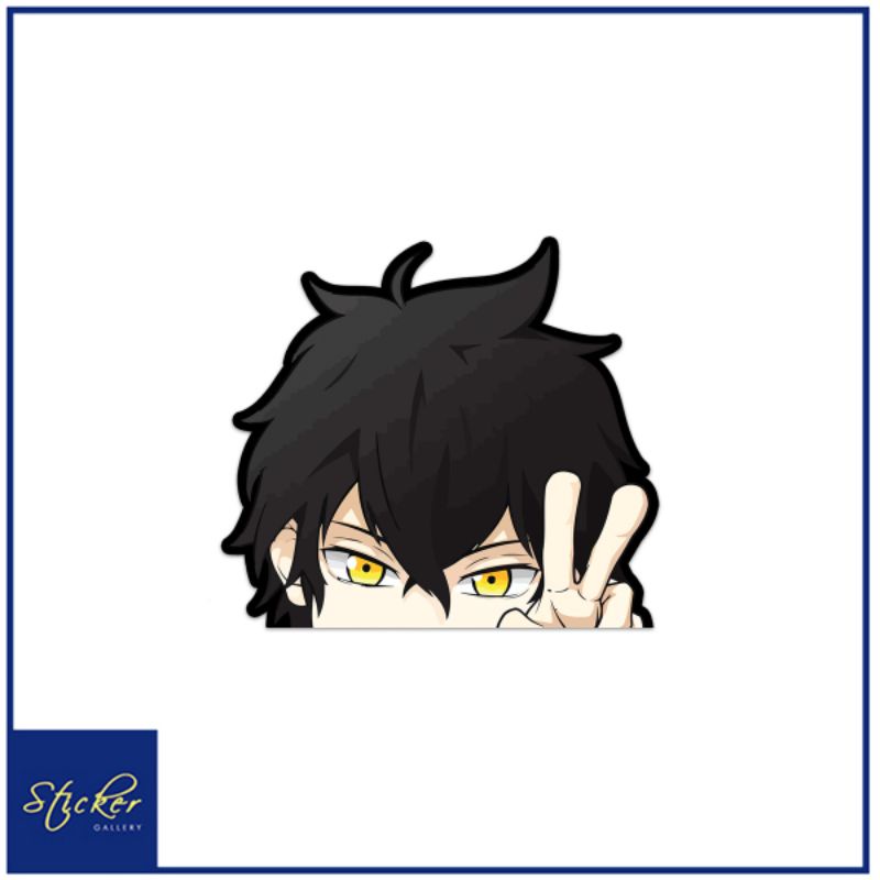 YUNO BLACK CLOVER ANIME PEEKER WATERPROOF STICKER | Shopee Philippines