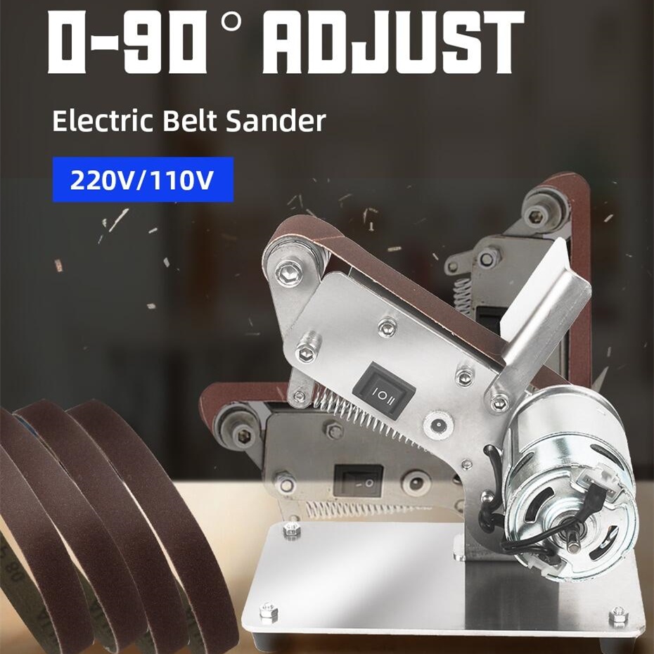 Mini Electric Belt Machine Sander Sanding Grinding Polishing Machine ...