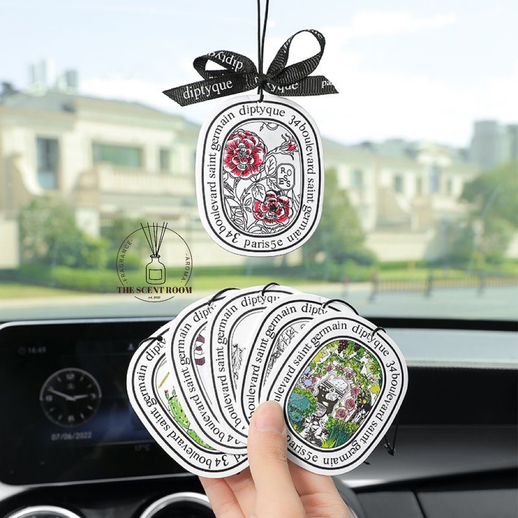 TSR Diptyque Car Fragrance Hanging Air Freshener Sheet Scented Paper ...