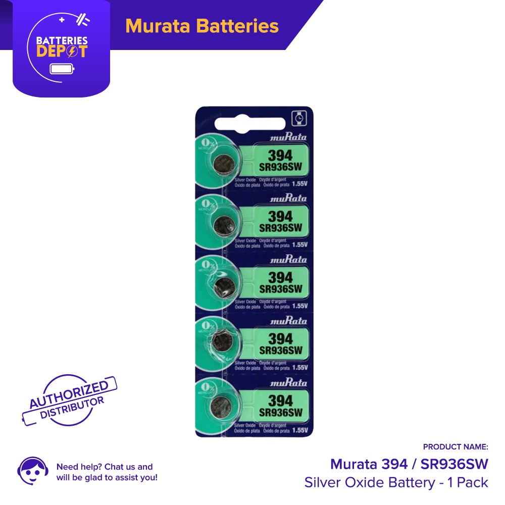 Murata Silver Oxide 394 SR936SW Battery | Shopee Philippines