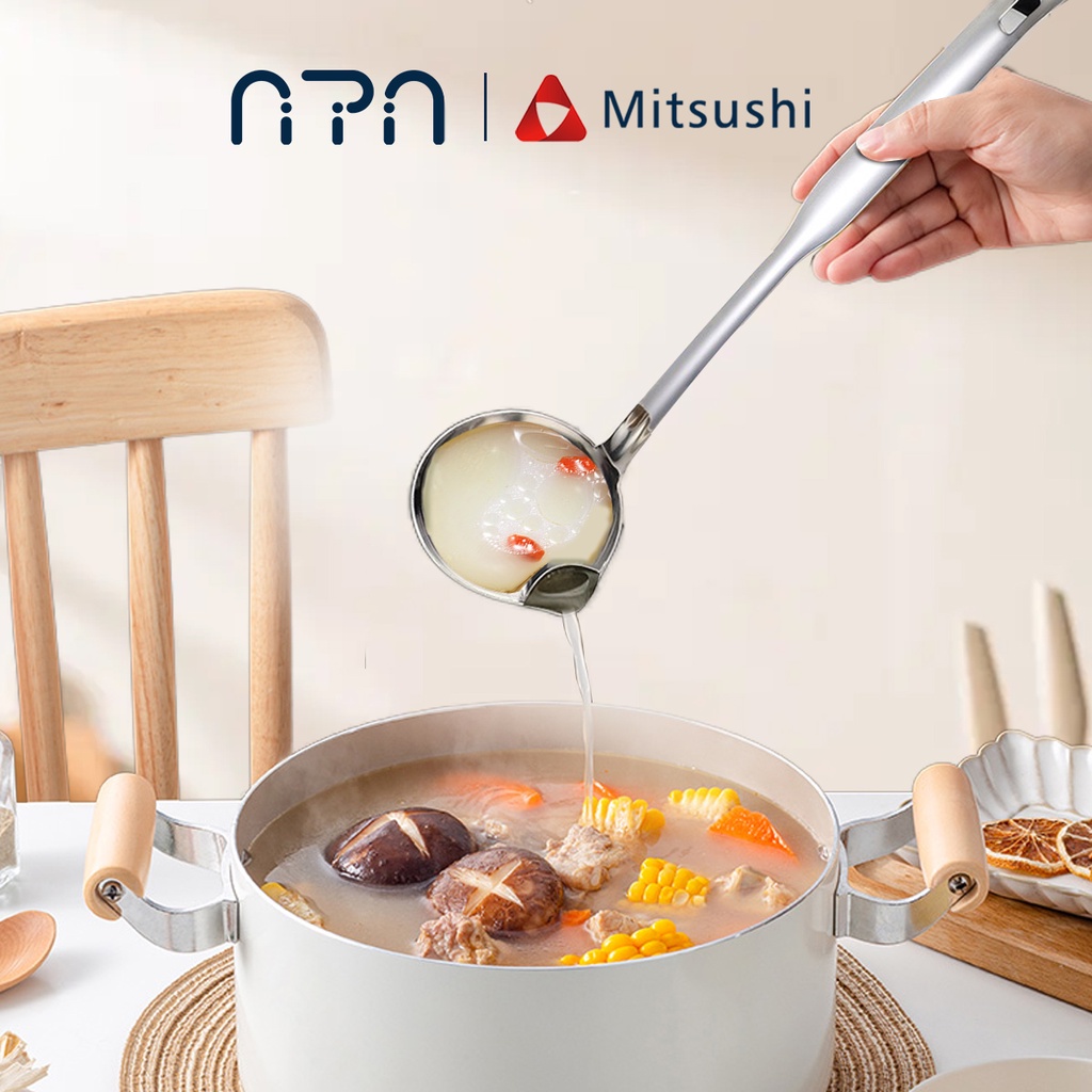 Nipiin Stainless Steel Separation Spoon Oil Filter Kitchen Grease Trap ...