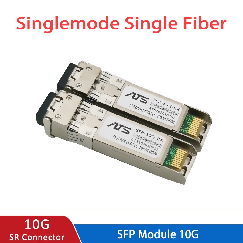 10G SFP+ BIDI 10/20/40/60/80KM SFP Module SM LC 1270/1330nm Single Mode Single Fiber Optic ...