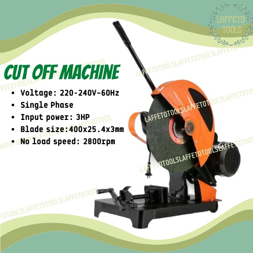 Cut Off Machine 16" with 3HP Motor Single Phase Heavy Duty | Shopee Philippines