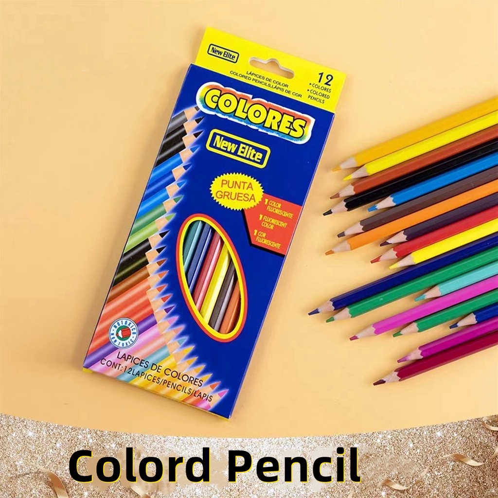 12pcs Color Boxed Colored Pencils Art Pencils Children's Drawing Pens ...