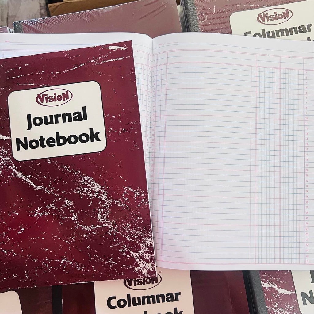 VISION COLUMNAR NOTEBOOK/Accounting Notebook Journal,3,4,5,6,8,10,12,1 columns (SOLD PER BOOK ...