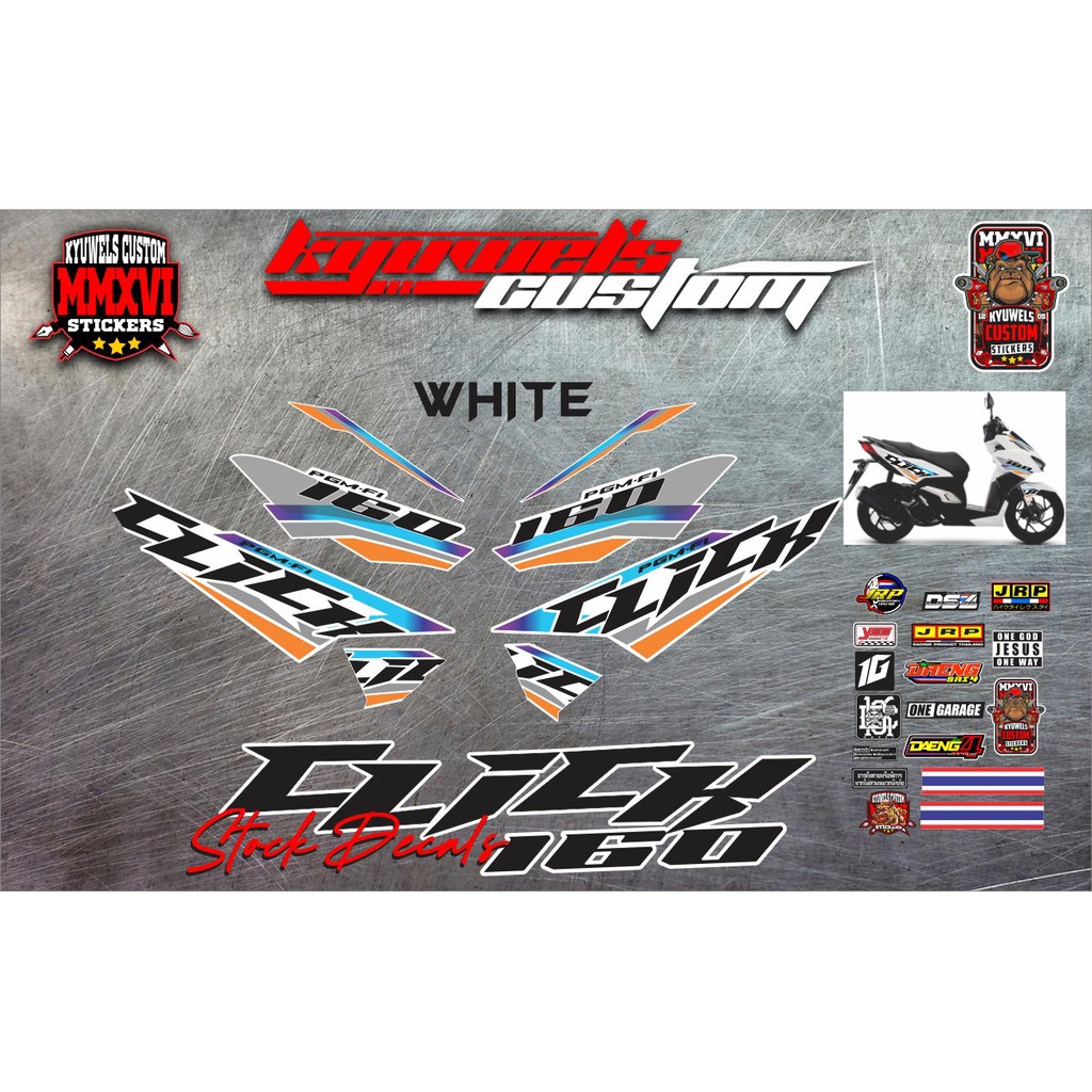 HONDA CLICK 160 DECAL STICKER | Shopee Philippines