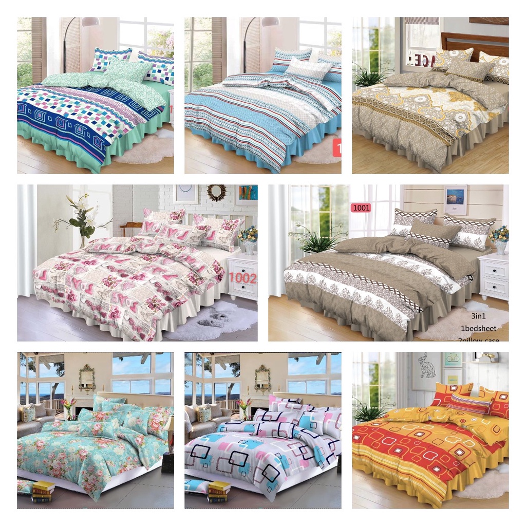 New Design Sheet double/queen/king size 60*150cm beddings 4in1 Bedsheet ...