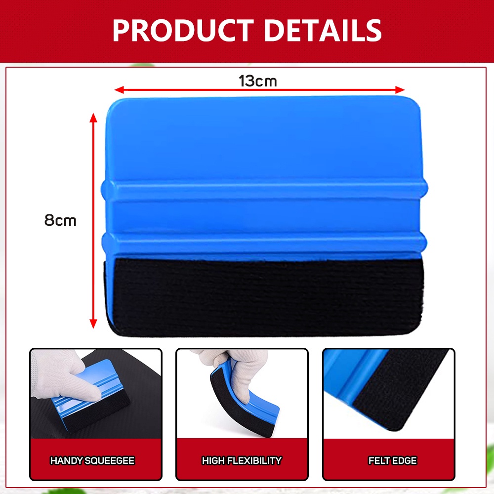 Squeegee And Triangular Film Scraper For Car Sticker Decals Application ...