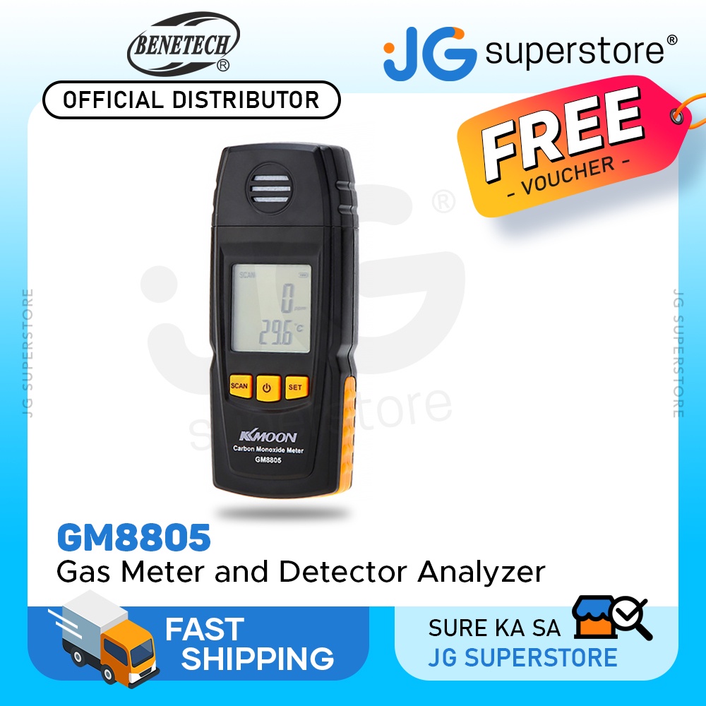[CLEARANCE] Benetech GM8805 Carbon Monoxide Detector | Shopee Philippines