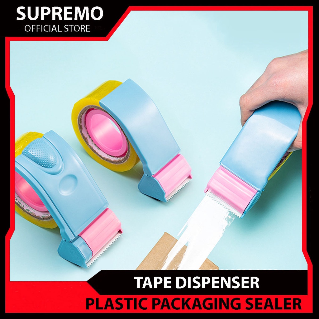 4-6cm Plastic Tape Dispenser small large transparent tape cutter sealer ...