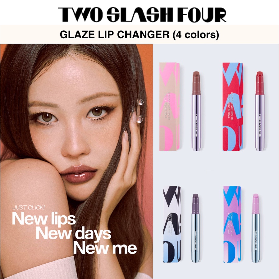 *New colors added* [TWO SLASH FOUR] Glaze Lip Changer (7 colors ...