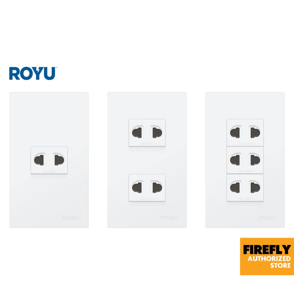 Royu Wide Series Universal Outlet Sets | Shopee Philippines