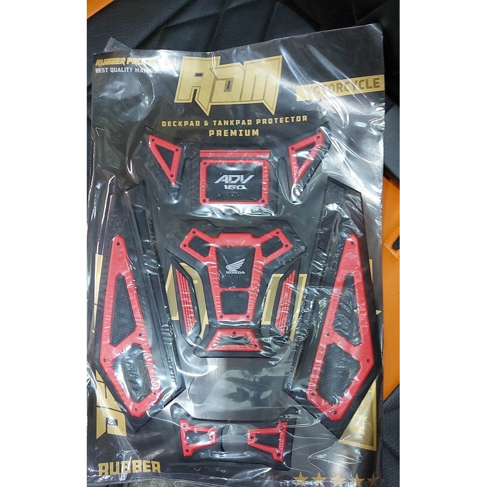 Honda ADV 160 Tank Pad Sticker Decals Carbon / Rubber Deck Pad ...