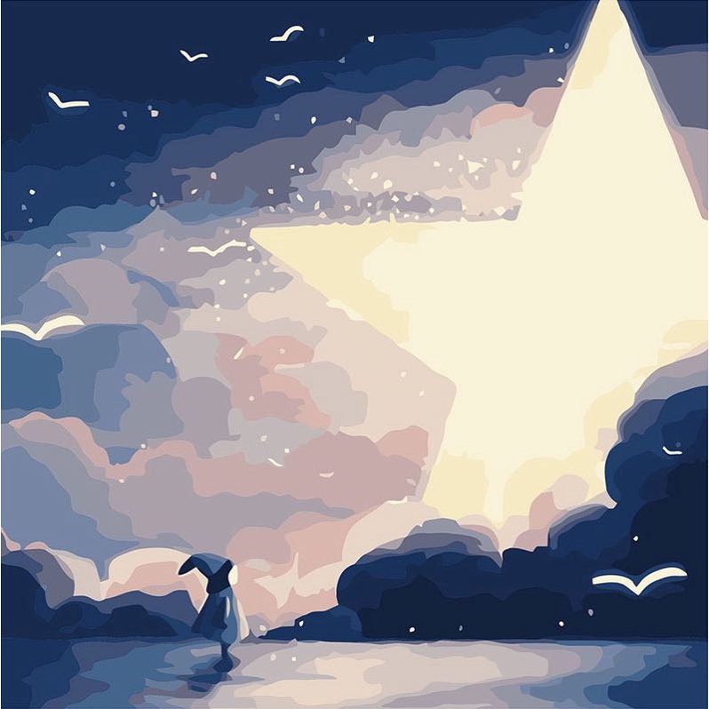 20*20 cartoon char Framed Digital Painting Pagpipinta DIY Canvas ...