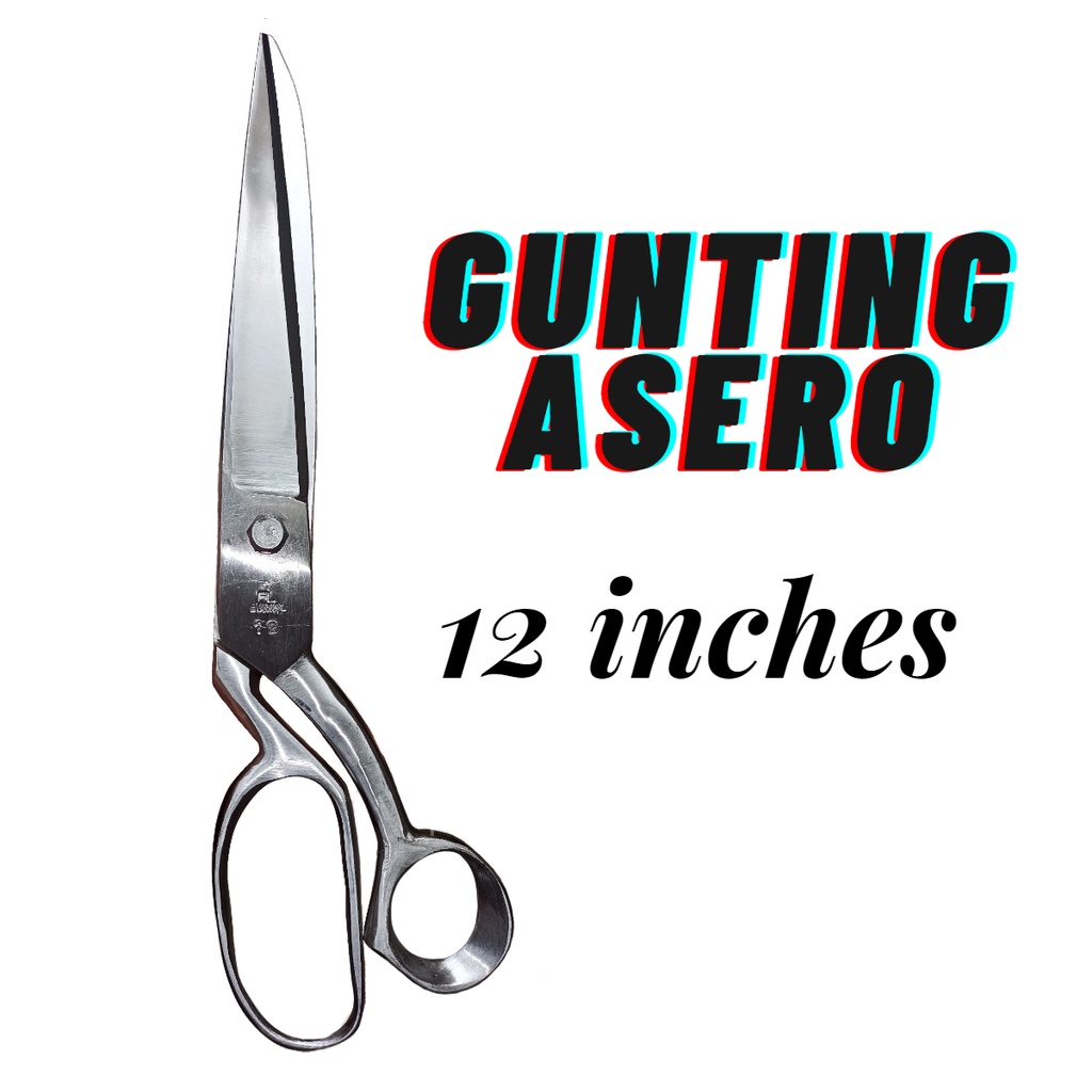 Heavy Duty Extra Large Asero Gunting sa Tela | 12 inches Sewing Shear ...