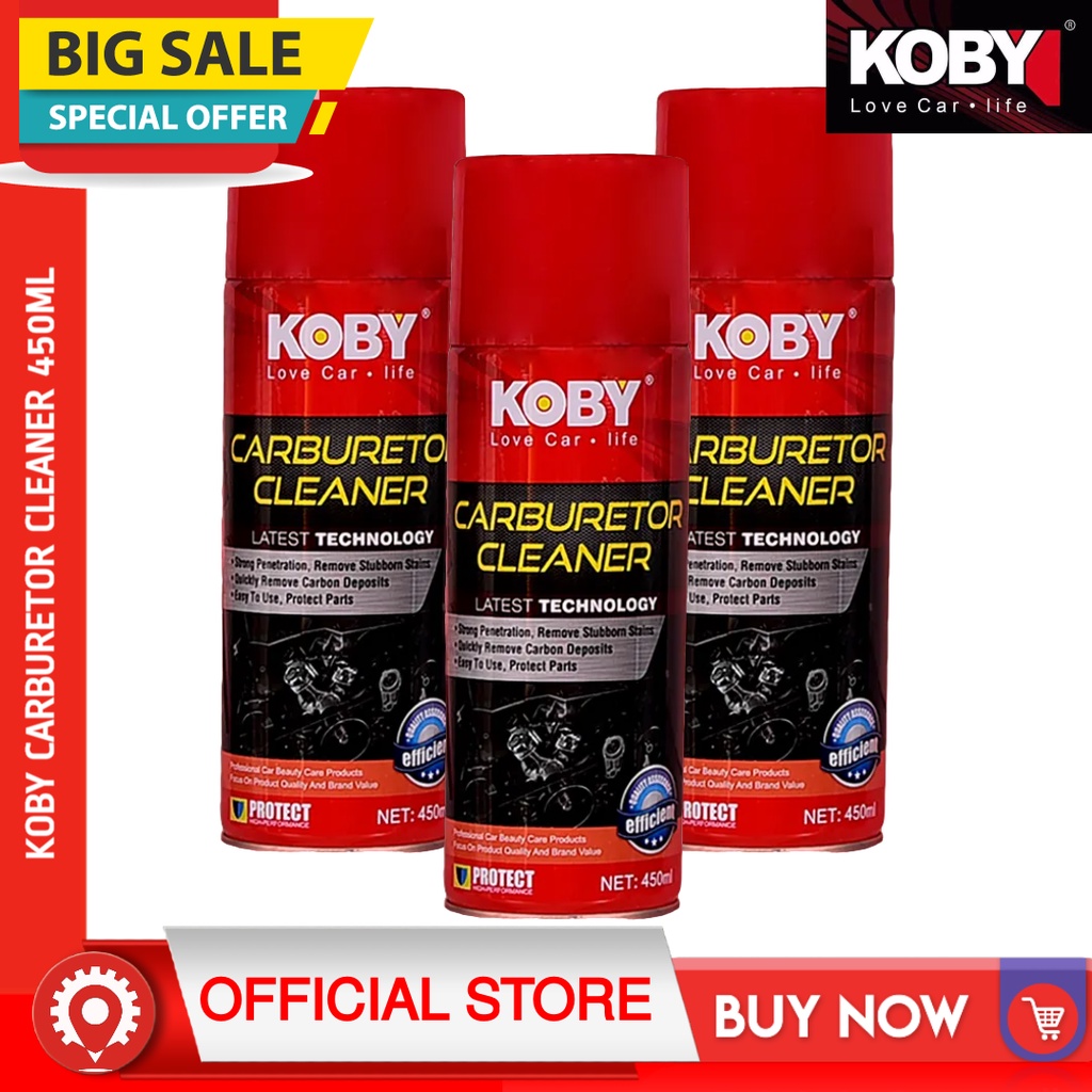 KOBY Carburetor Cleaner 450ml Motorcycle and Automotive | Shopee ...