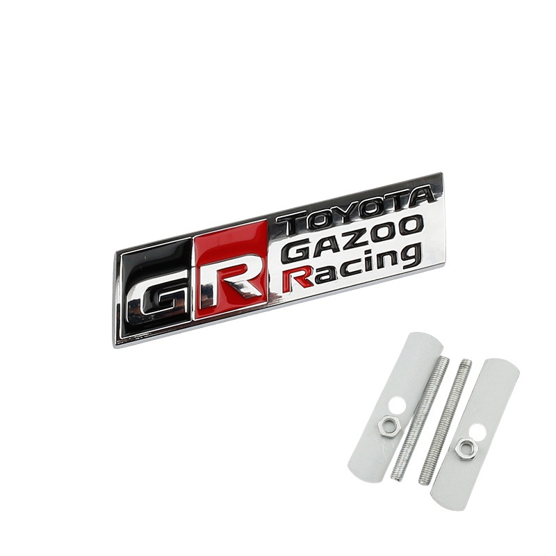 XINFAN 3D Metal GR TOYOTA GAZOO Racing Logo Car Rear Trunk Sticker ...