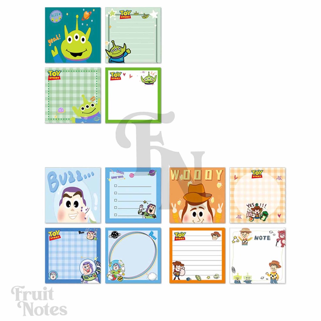 [CLEARANCE] SN324 80 sheets 4in1 Toy Story Sticky Notes | Shopee ...