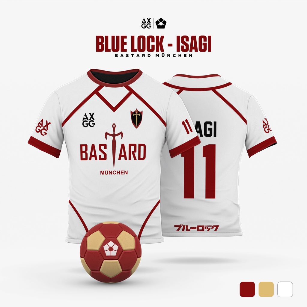 AXGG " Blue Lock - B Munchen - Isagi " Unisex Anime Jersey Shorts & T ...