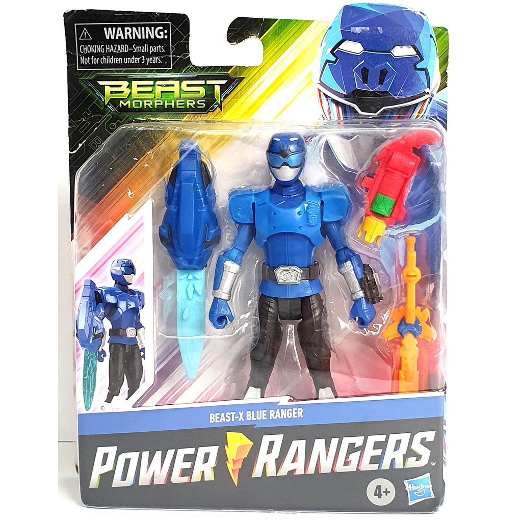 Power Rangers NEW Beast-X Blue Ranger Key Beast Morphers Action Figure ...
