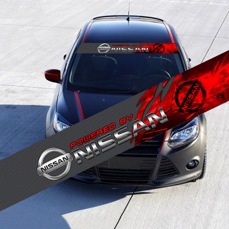 1 Piece Colorful Car Front or Rear Reflective Windshield Sticker Cover ...