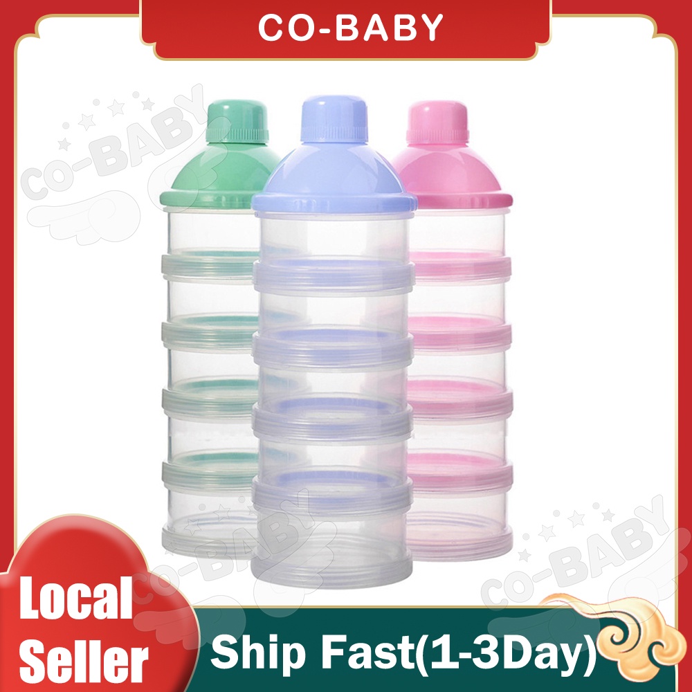 COD New Mini Infant Milk Powder Bottle 3-5 Layers Baby Container ...