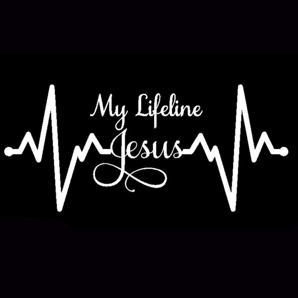 My Lifeline Jesus Graph Sticker Christian God Religious Cute Car ...