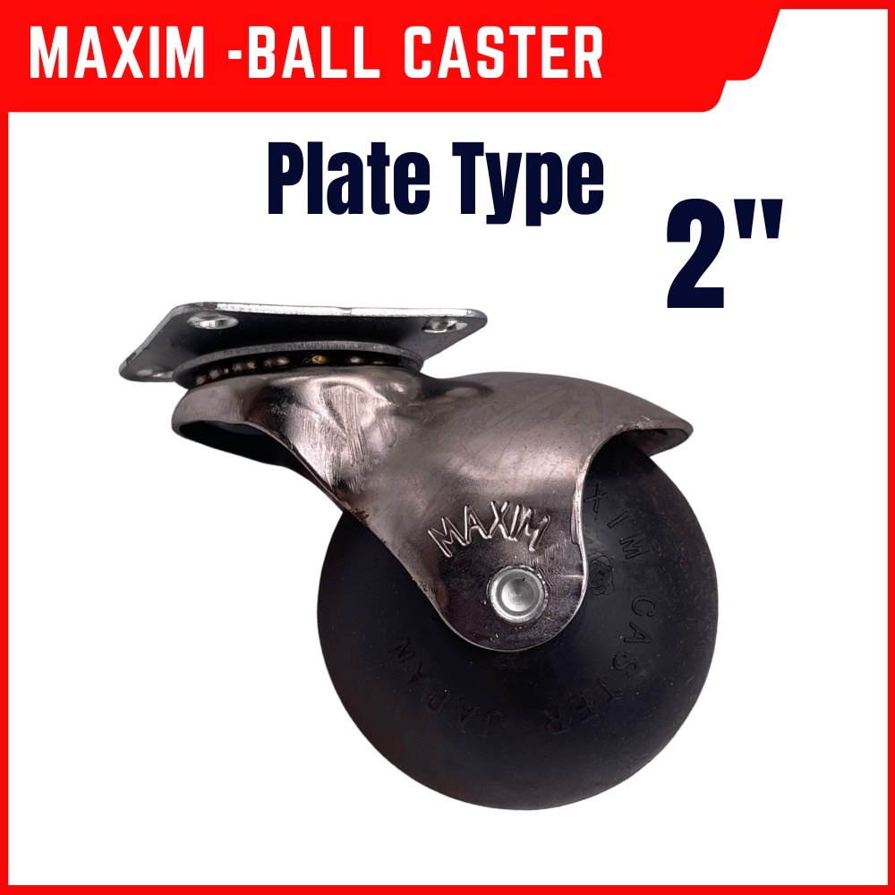Maxim Ball Caster Plate Type 2" (BC2M) | Shopee Philippines