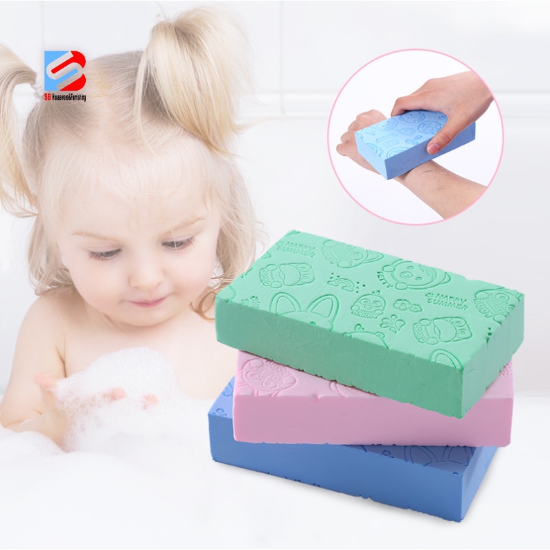 Susan1188 Kids Exfoliating Shower Brush Sponge Bath Artifact Shower ...