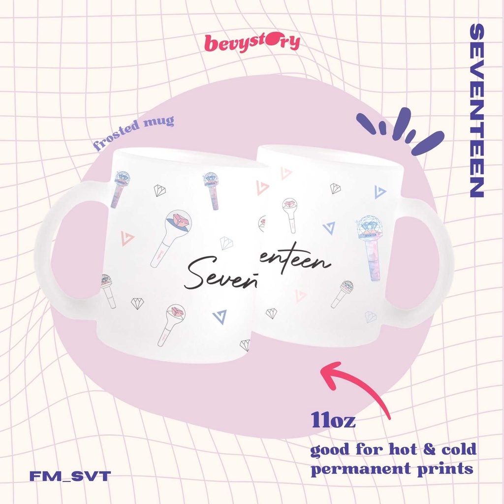 Kpop Mugs Seventeen SVT Carats Fanmade Merch Coffee Mug | BevyStory ...