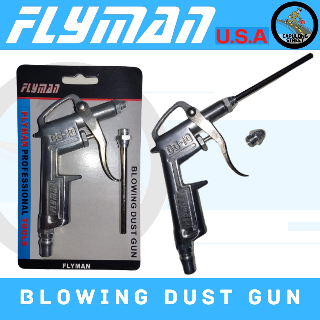 Capulong Flyman Blowing Dust Gun 3/8 Drive Air Duster Gun DG10 Dirt ...